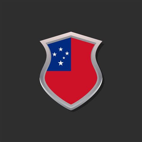 Illustration Of Samoa Flag Template 13346118 Vector Art At Vecteezy