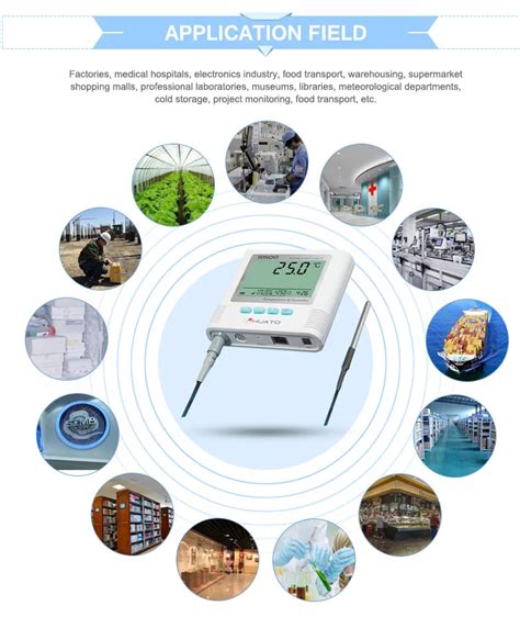 Ethernet TCP IP Thermometer Data Logger For Realtime Monitoring