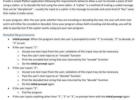 Solved Create A Simple Python Application Following The Requirements Below Course Hero