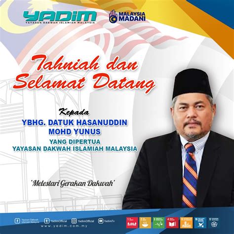 Hasanuddin Dilantik Yang Dipertua Yadim Baharu