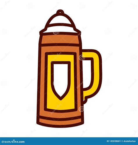 动画片啤酒斯坦Emoji象隔绝了 向量例证 插画 包括有 液体 文化 伙计 滑稽 不同 图标 145038681