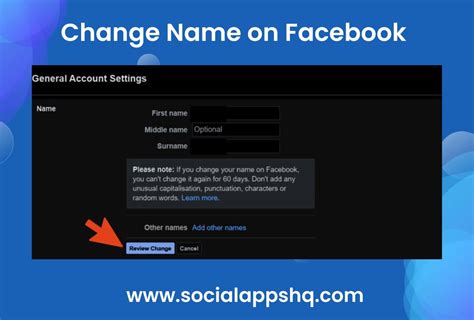 How To Change Your Name On Facebook 2025 SocialAppsHQ