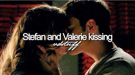 Stefan And Valerie Kissing Mystic Falls Vampire Diaries Fictional