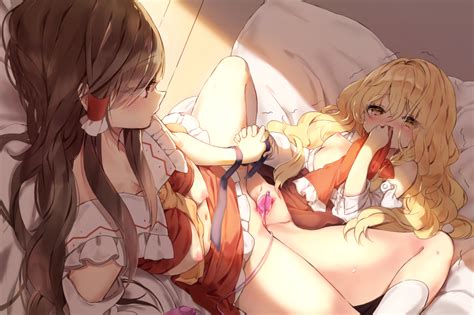 Hakurei Reimu And Kirisame Marisa Touhou Drawn By Piyokichi Danbooru