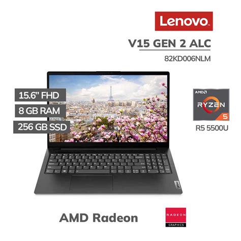 Laptop Lenovo V Gen Alc Amd Ryzen U Gb Gb Ssd Fhd Freedos Kd Nlm Pc Speed