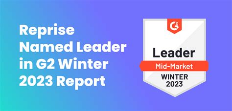 Reprise Named A Leader In The G2 Winter 2023 Grid® Report Reprise