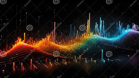 digital sorting algorithm vizualization stock illustration