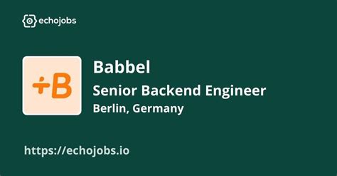 Hiring Senior Backend Engineer B2b Platform All Genders Berlin