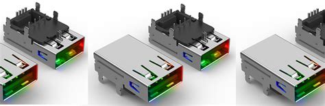 USB Ports With Integrated RGB LED TakuhoTech DigiKey Adafruit Industries Makers Hackers