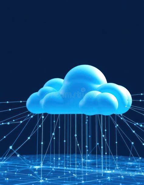Abstract Futuristic Image Of Virtual Cloud Environment Cloud Computing