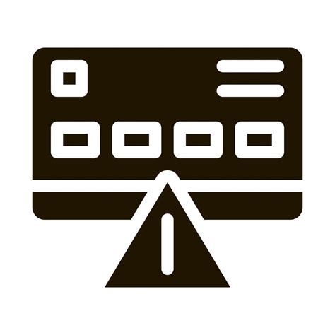 credit card hacking icon vector glyph illustration 19472004 vector art