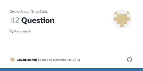 Question · Issue 2 · Owais Ansariunet3plus · Github