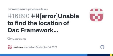 Error Unable To Find The Location Of Dac Framework SqlPackage Exe