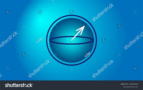 Quantum Qubit Superposition State Bloch Sphere Stock Vector Royalty