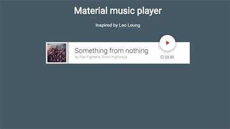 80 Best Music Player Html And Css Digital Design Journal