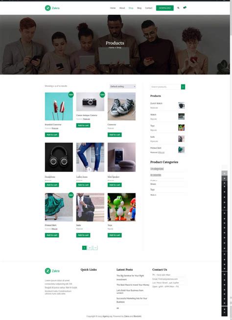 免费Woocommerce模板 蜗牛之路