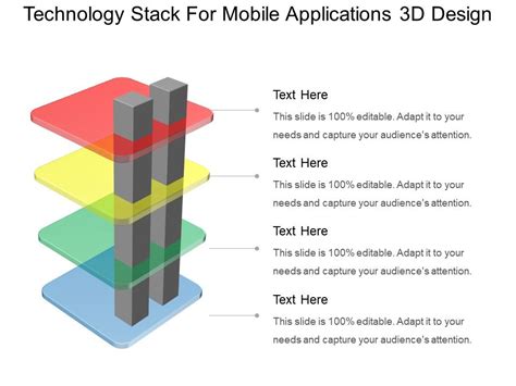 Technology Stack For Mobile Applications 3d Design Powerpoint Presentation Pictures Ppt