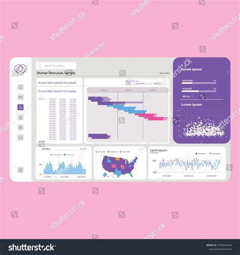 Dashboard Edit Power Bi Graphs Bars Stock Vector Royalty Free Shutterstock