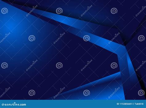 Royal Blue Gradient Geometric Background Material Design Stock Vector
