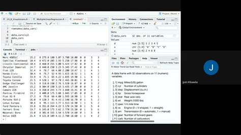 How To Do Mtcars Descriptive Analytics In R Youtube