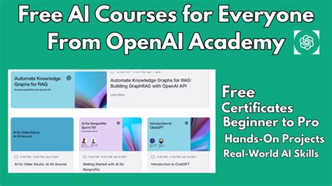 OpenAI Starts OpenAI Academy With Free AI Courses And Resources What You Should Know AI