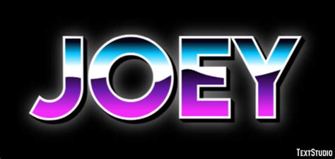 Joey Text Effect And Logo Design Name