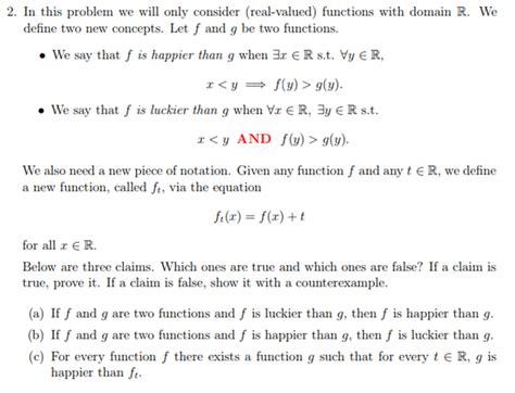 Solved In This Problem We Will Only Consider Real Valued Chegg