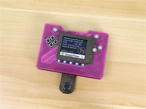 pybadge case with flip out mic tensorflow lite kit by adafruit download free stl model