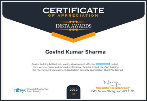 Govind Kumar S On Linkedin Leadership Instaawards Appreciation
