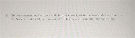 Solved Problem 3 20 Points You May Use Class Node
