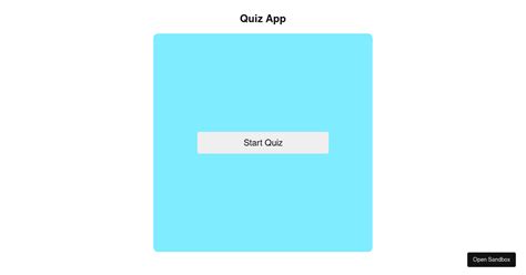 Coding Quiz Codesandbox