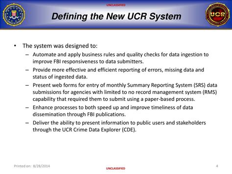 PPT Uniform Crime Reporting UCR Redevelopment Project UCRRP PowerPoint Presentation ID