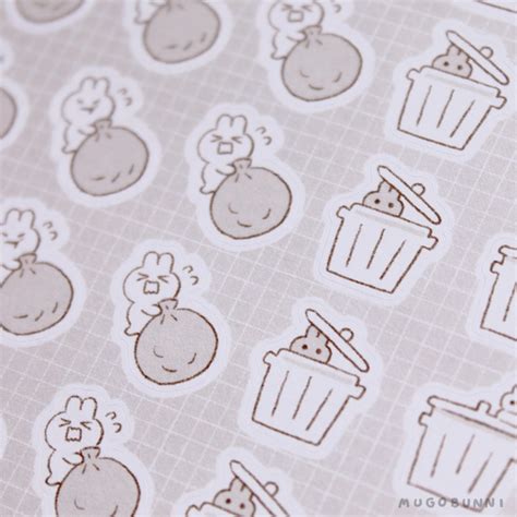 Sketch Garbage Planner Sticker Sheet Mugobunni Sketch Garbage Planner Sticker Sheet Mugobunni