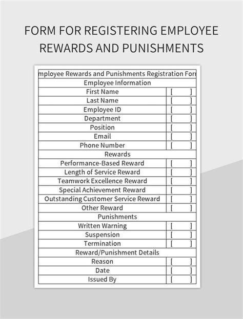 Free Employee Registration Form Templates For Google Sheets And Microsoft Excel Slidesdocs
