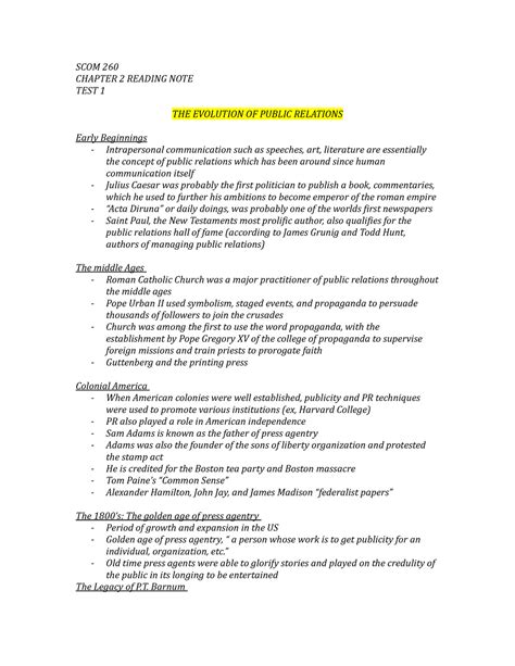 SCOM 260 Study Guide For Exam 1 Consisting Of Lecture Notes Book Notes And Other In SCOM