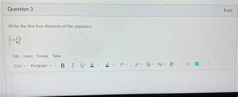 solved write the first four elements of the sequence
