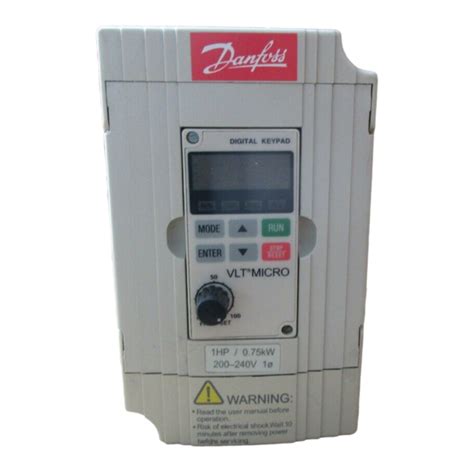 Danfoss Vlt Micro Manual Pdf Download Manualslib