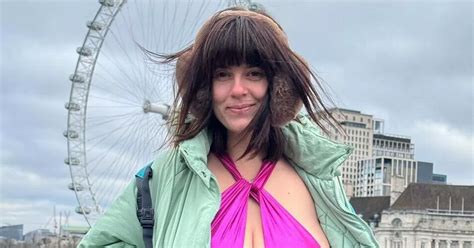 Racy Model Who Fled Italy To Avoid Taxes Sinks Beer And Unzips Jacket In Nippy London Daily Star