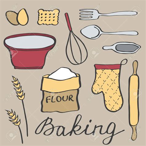 Baking Tools Easy Drawing At Ellie Costello Blog