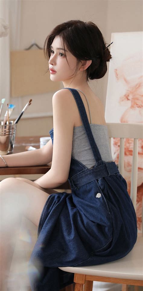 侧开牛仔裙靓女写真 UPLUSKY天航人像摄影师 3