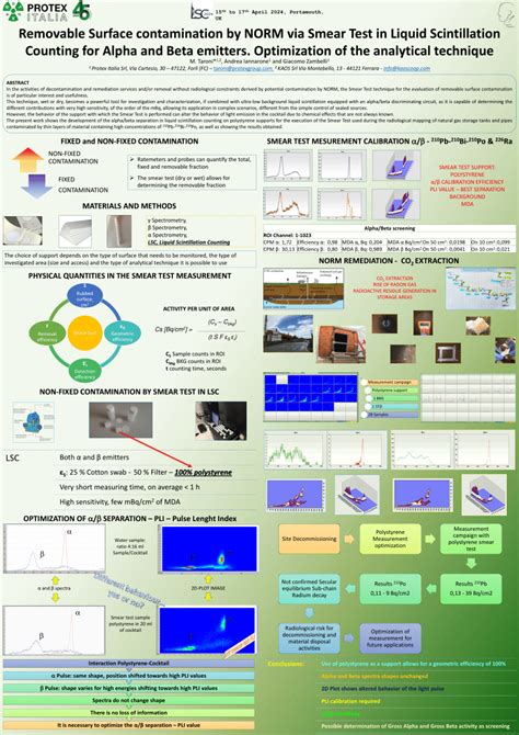 PDF Removable Surface Contamination By NORM Via Smear Test In Liquid Scintillation Counting