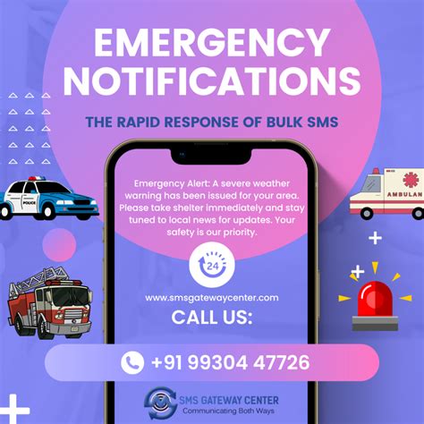 Emergency Notifications The Rapid Response Of Bulk Sms Smsgatewaycenter Blog