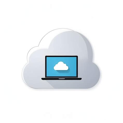 Premium Photo Cloud Computing Icon Cloud Technology Data Storage