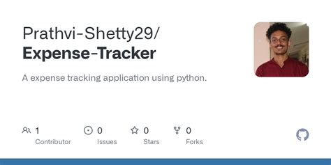 Github Prathvi Shetty Expense Tracker A Expense Tracking Application Using Python