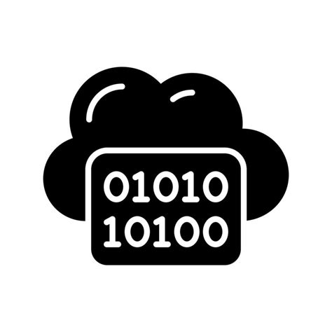 An Amazing Vector Of Binary Cloud In Modern Style Cloud Coding Icon 24140796 Vector Art At Vecteezy