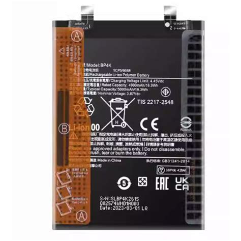 Red Rice Note Pro T Mobile Phone Battery Poco X Pro Original Battery Board Bp K Battery