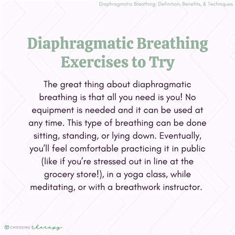 What Is Diaphragmatic Breathing
