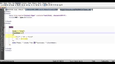 Php для начинающих Переменные урок 2 Youtube