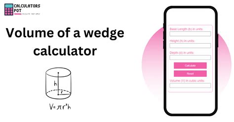 Volume Of A Wedge Calculator CalculatorsPot