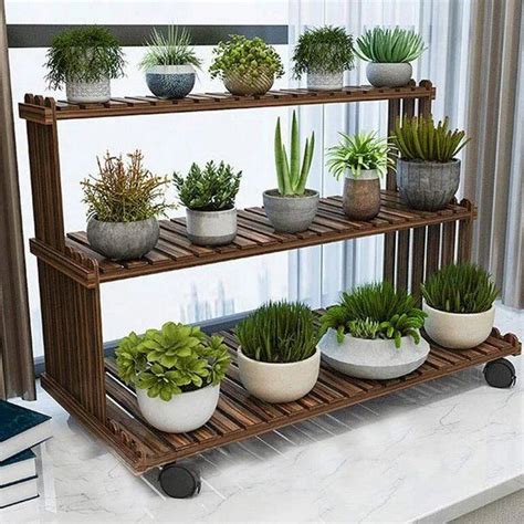 Подставка для цветов на колесиках 0008 Садовые горшки Подставки под